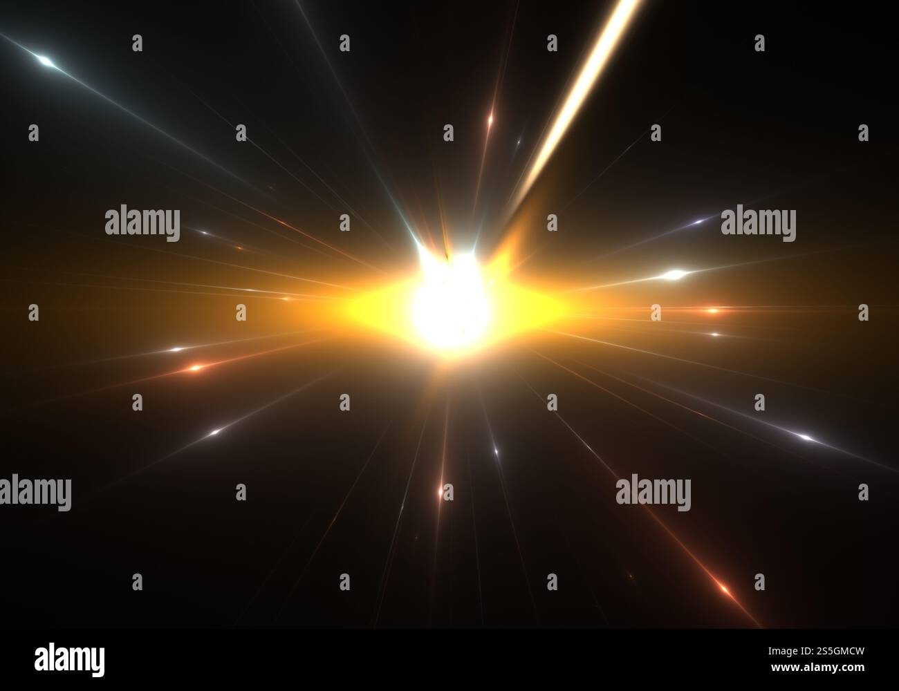 Star explosion with particles Stock Photo - Alamy