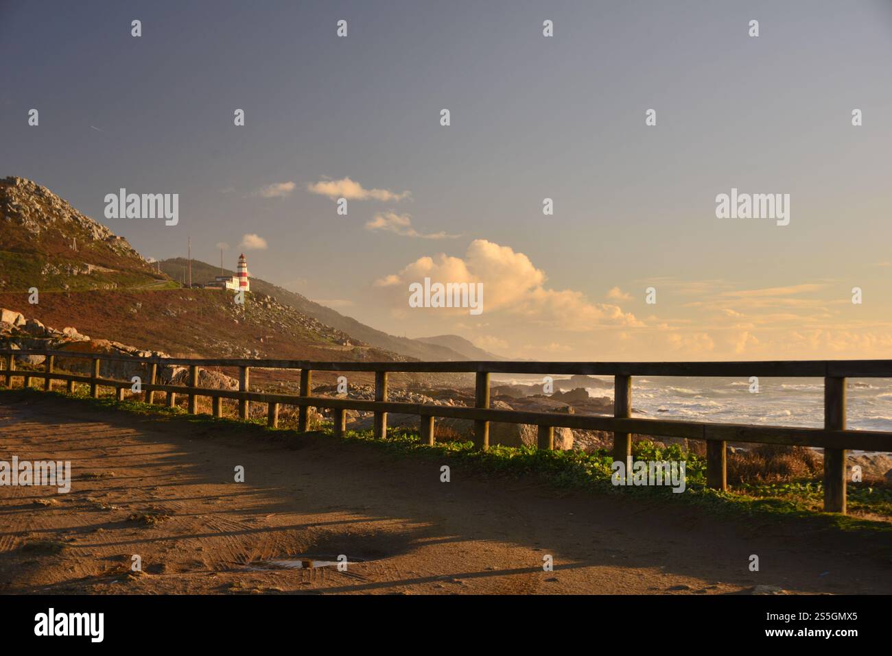 Rest area and interest place at Cape Silleiro on the route to Santiago ...