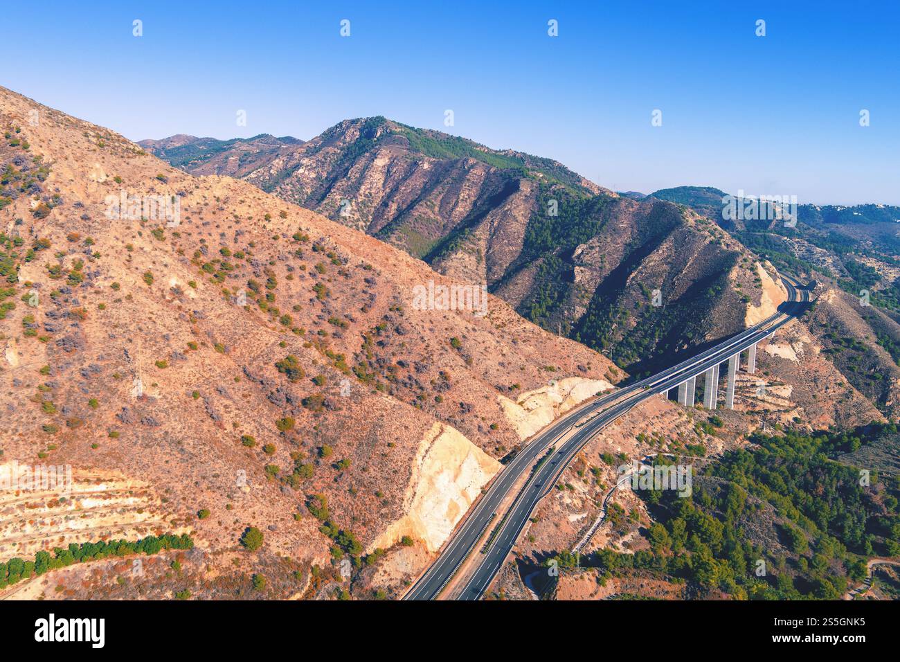 Malaga coast drone view spain hi-res stock photography and images - Alamy