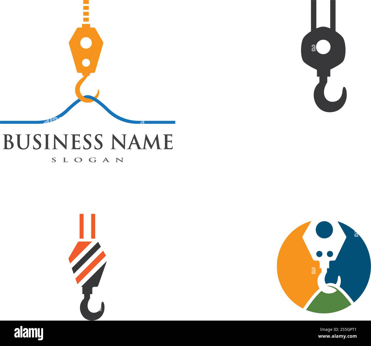Crane hook logo vector template Stock Vector Image & Art - Alamy