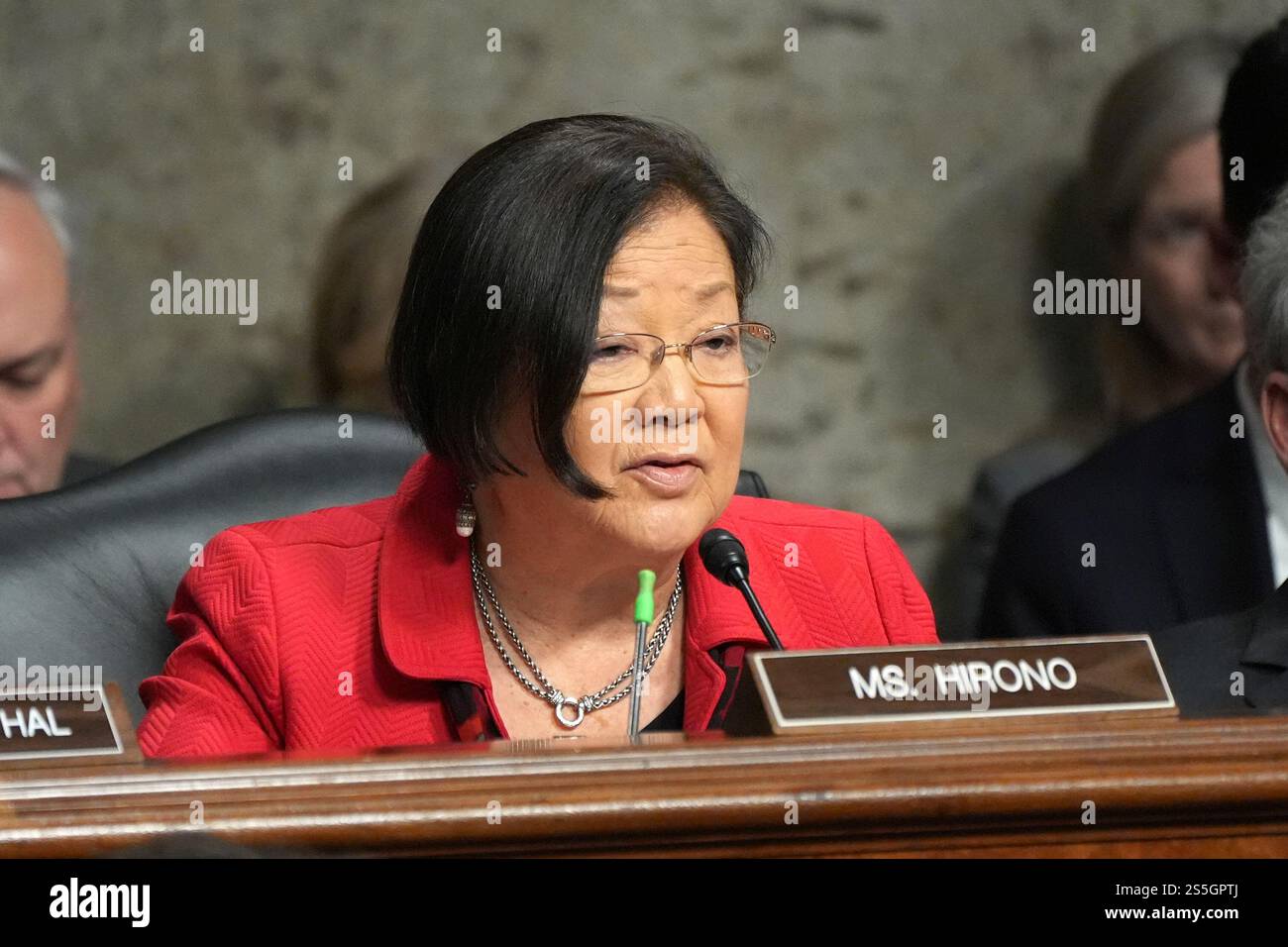 Sen. Mazie Hirono, D-Hawaii speaks at the Senate Armed Services ...