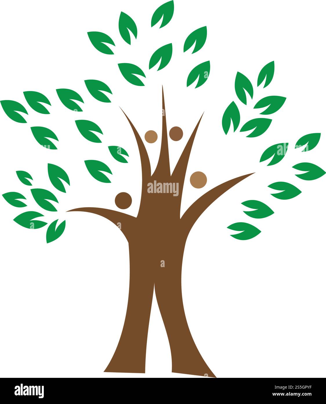 family tree logo template vector illustration Stock Vector Image & Art ...