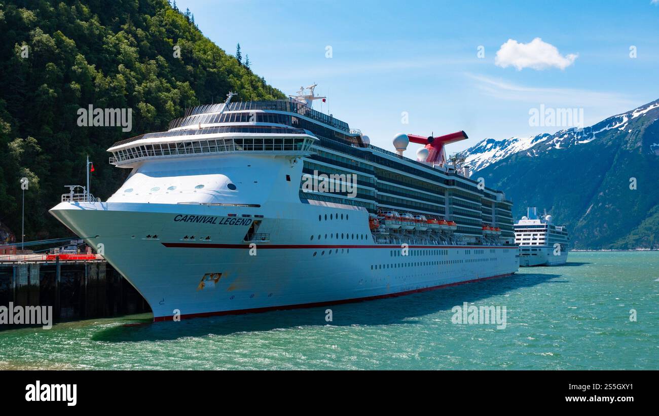 Skagway, Alaska, USA - July 07, 2019: Travel vacation tour. Travel ...
