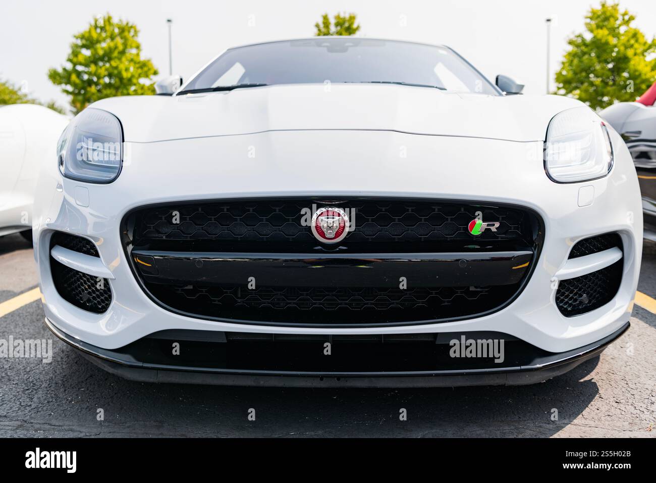Chicago, Illinois, USA - September 08, 2024: Jaguar F-TYPE R75 AWD ...