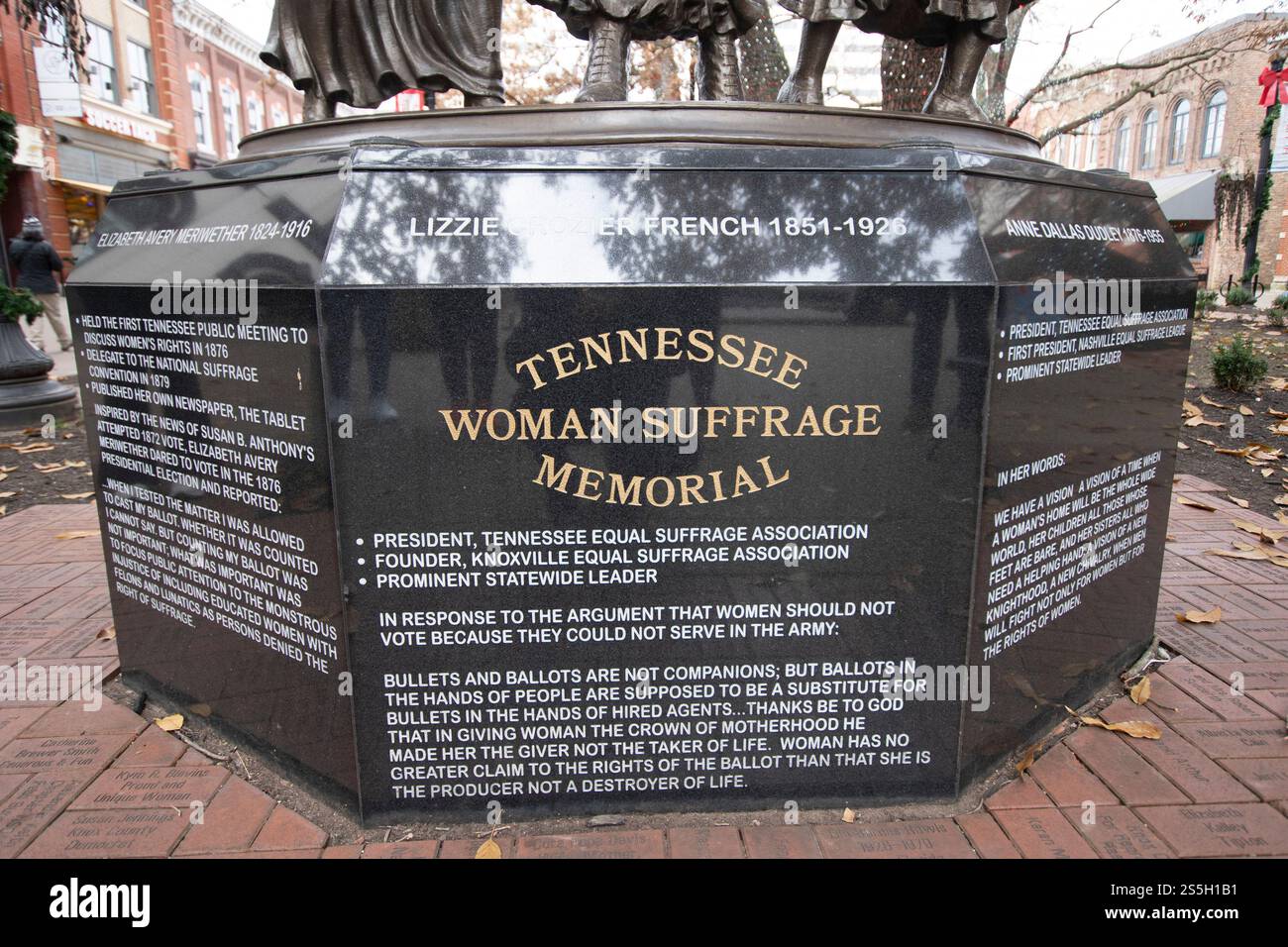 Tennessee Woman Suffrage Monument Stock Photo - Alamy