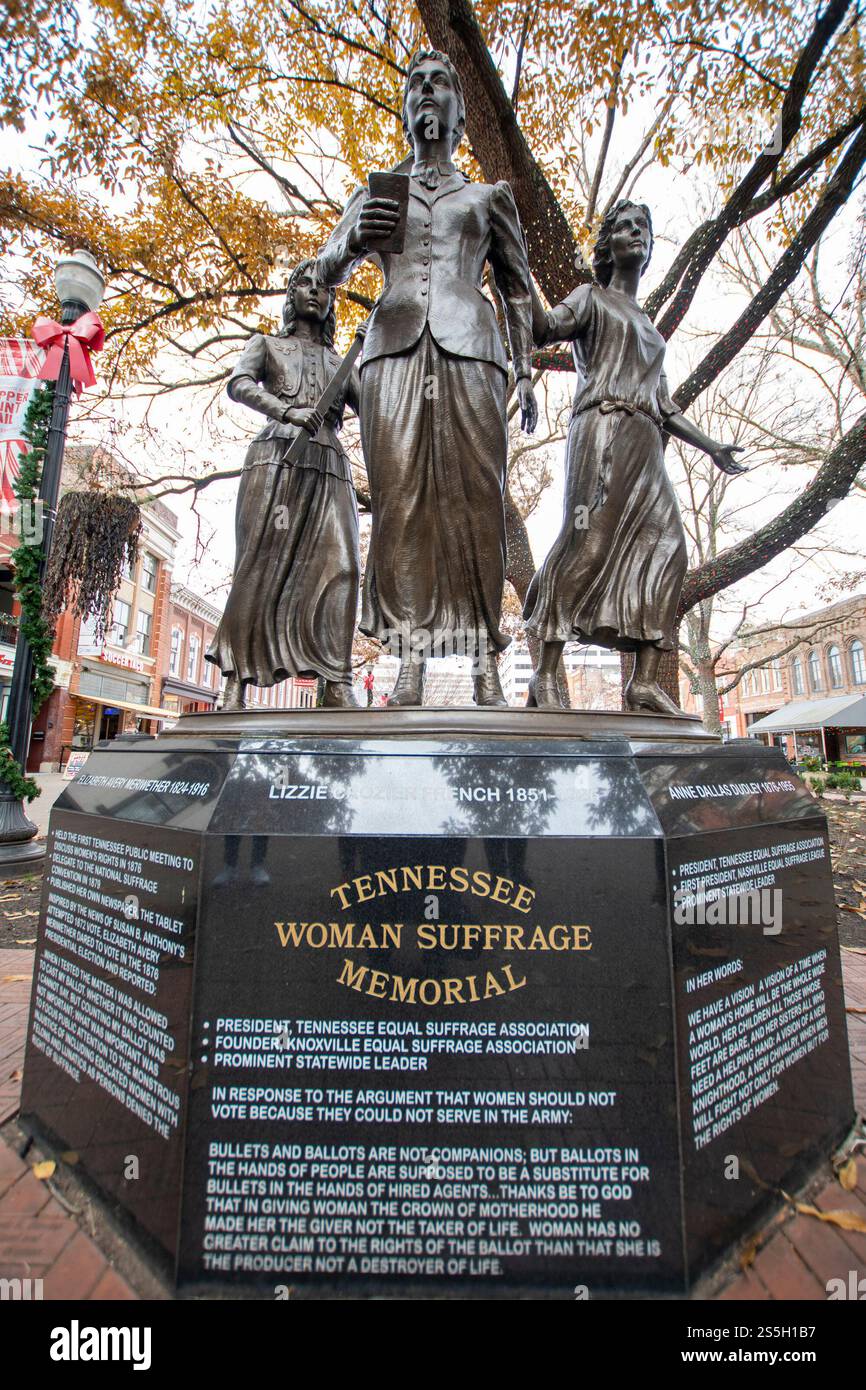 Tennessee Woman Suffrage Monument Stock Photo - Alamy