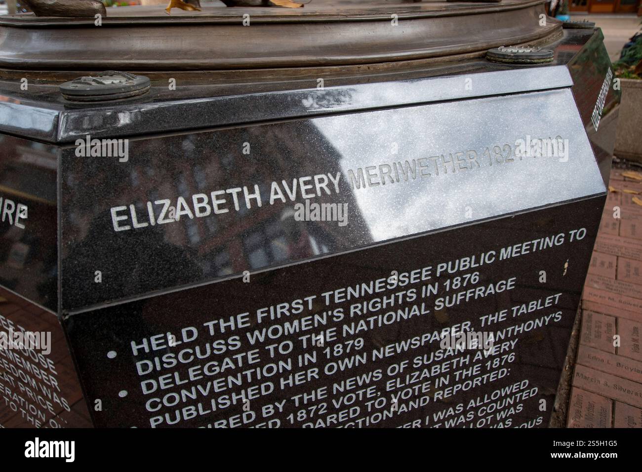 Tennessee Woman Suffrage Monument Stock Photo - Alamy