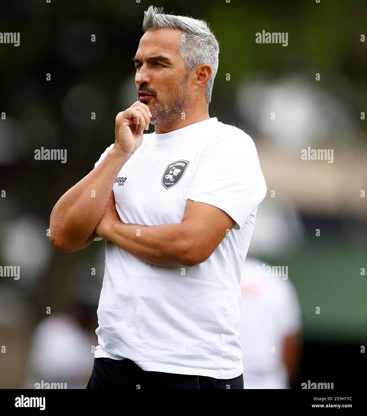 Neil Powell (Director of Rugby) of the Hollywoodbets Sharks during the ...