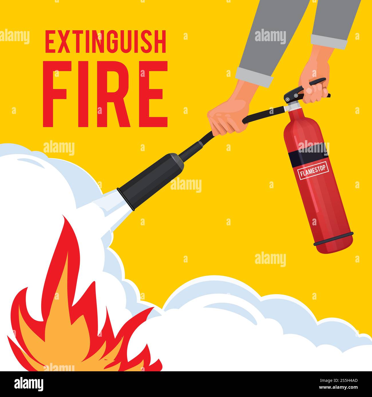 Fire hose in hand hi-res stock photography and images - Alamy