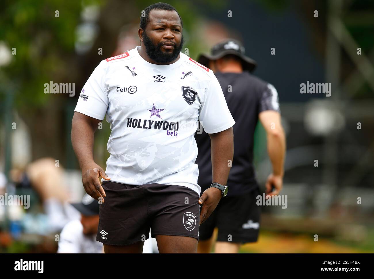 Ox Nche of the Hollywoodbets Sharks during the Hollywoodbets Sharks URC ...