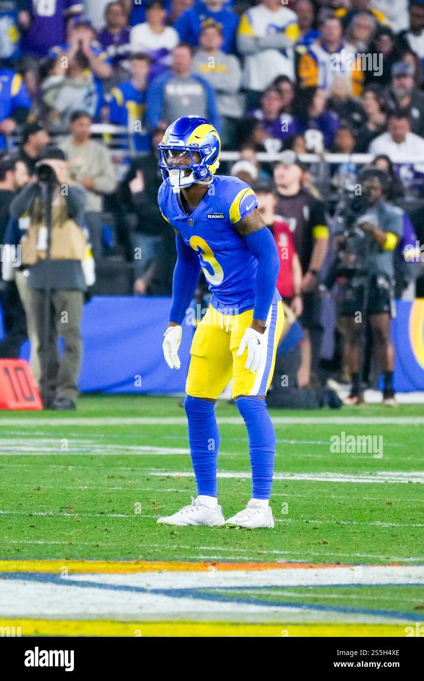 Los Angeles Rams safety Kamren Curl (3) during the first half of an NFL ...