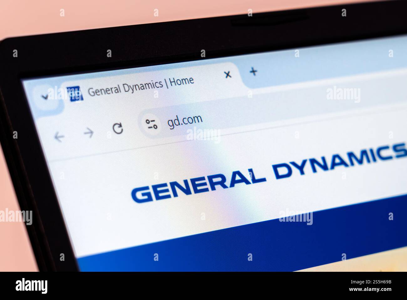 New York, USA - January 10, 2025: General Dynamics aerospace and ...