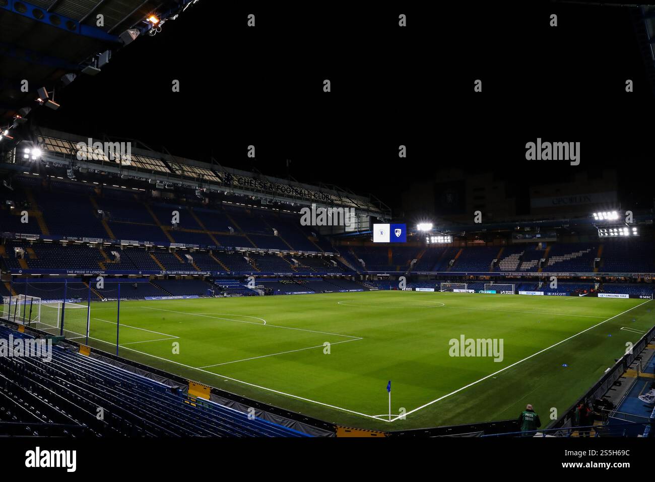 A general view inside of Stamford Bridge, home of Chelsea ahead of the ...