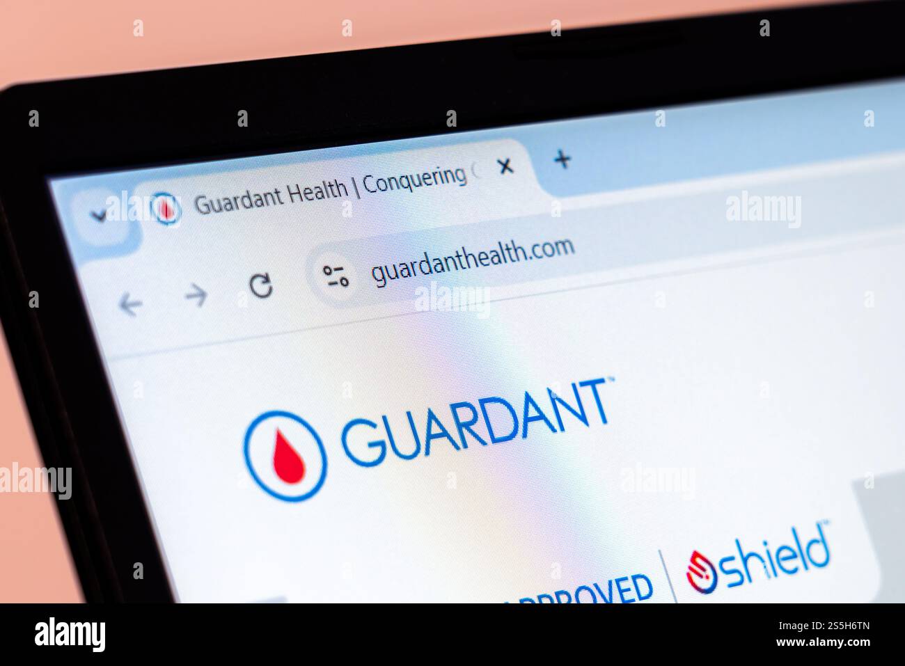 ew York, USA - January 10, 2025: Guardant Health precision oncology and cancer diagnostics ...