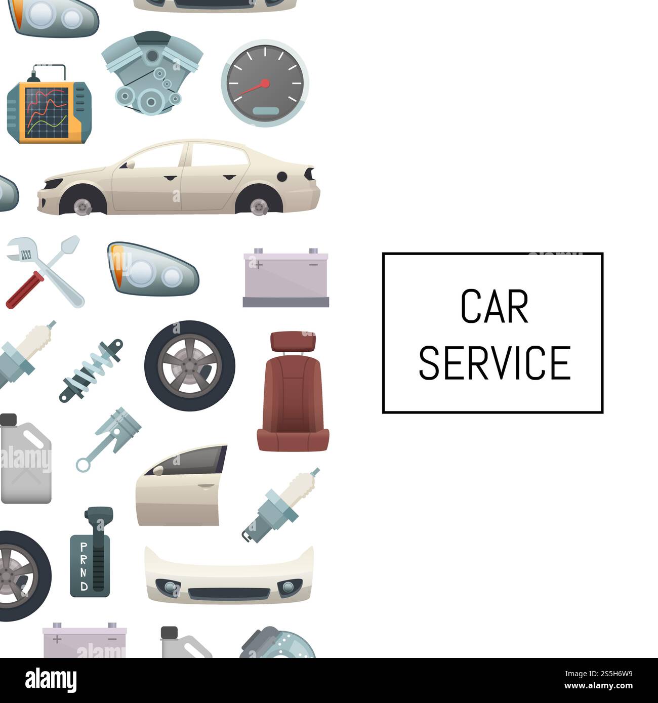 Automotive scrap Stock Vector Images - Alamy