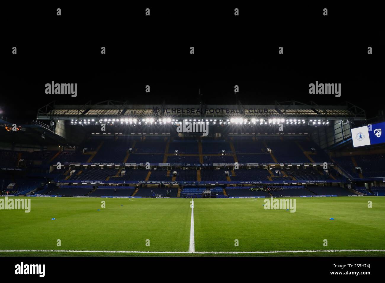 A general view inside of Stamford Bridge, home of Chelsea ahead of the ...
