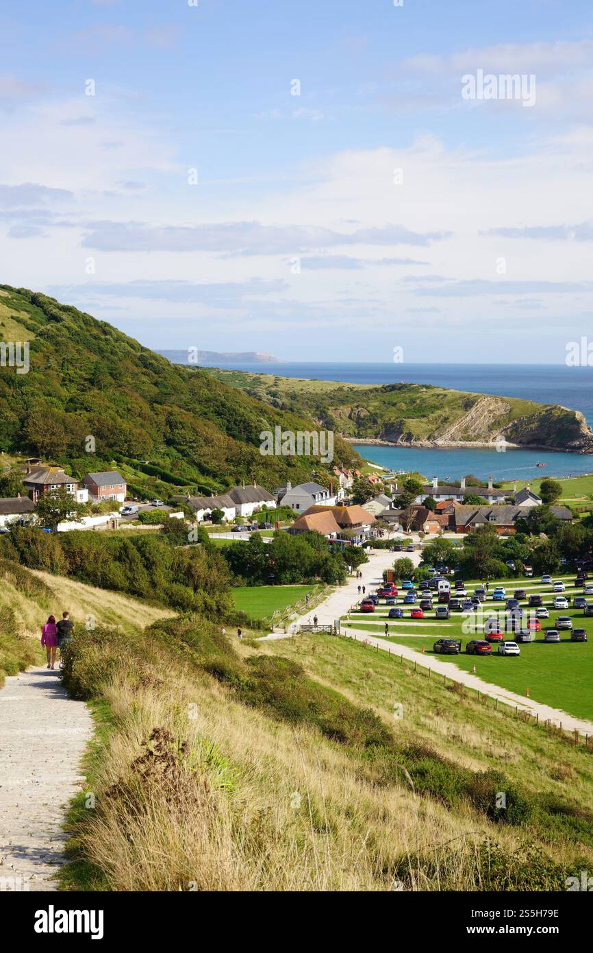 South West Coast Path Descending Hambury Tout Hill Towards Lulworth ...