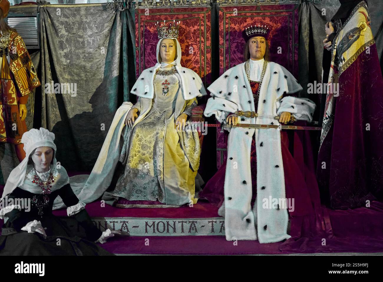 Madrid. Spain - January 14, 2025: Historical encounter of Columbus and ...