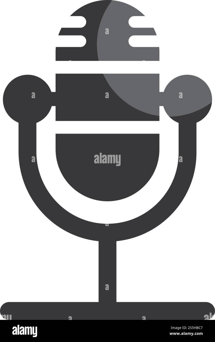 Microphone button Black and White Stock Photos & Images - Alamy
