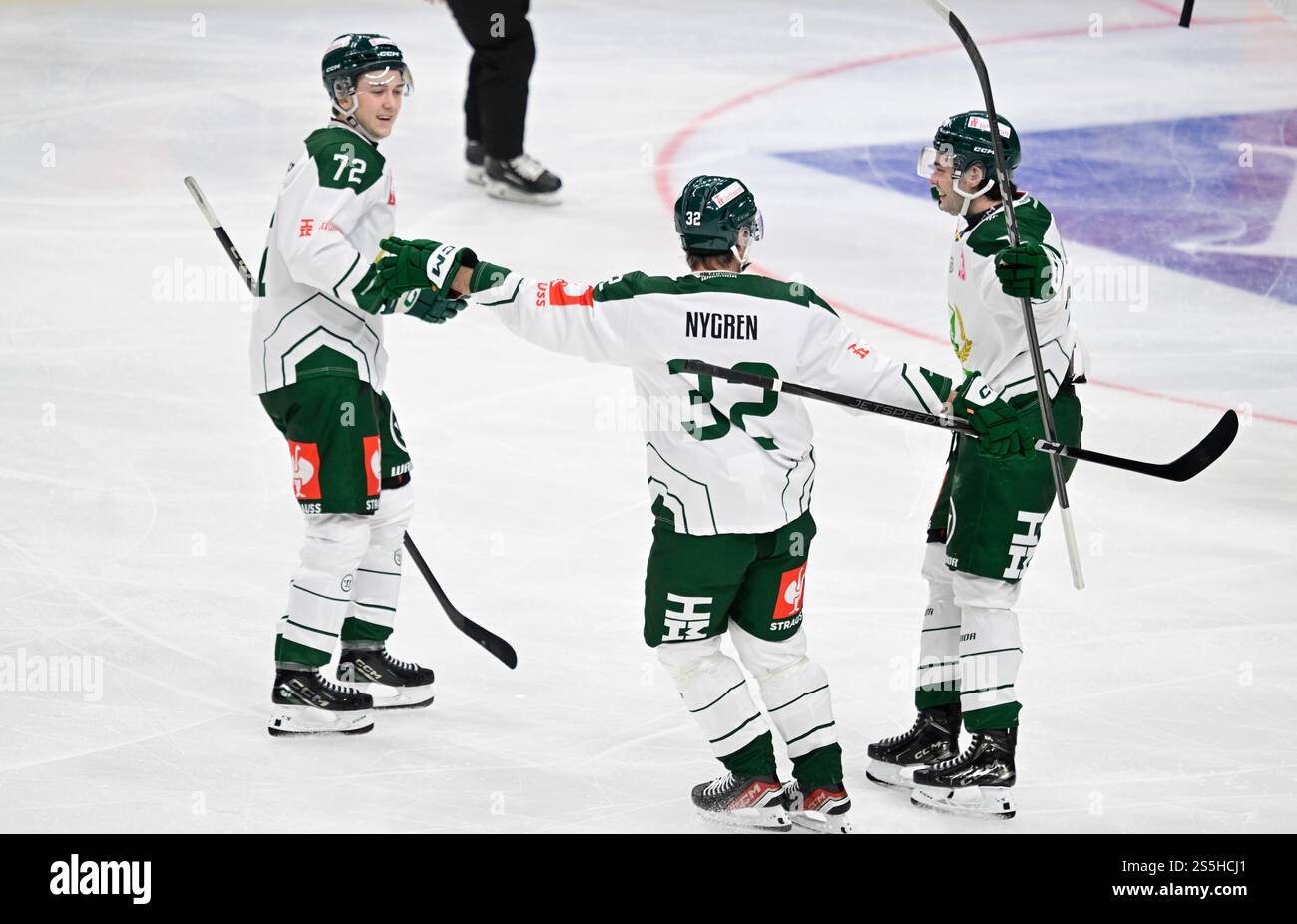 Prague, Czech Republic. 14th Jan, 2025. Hockey players of Farjestad ...