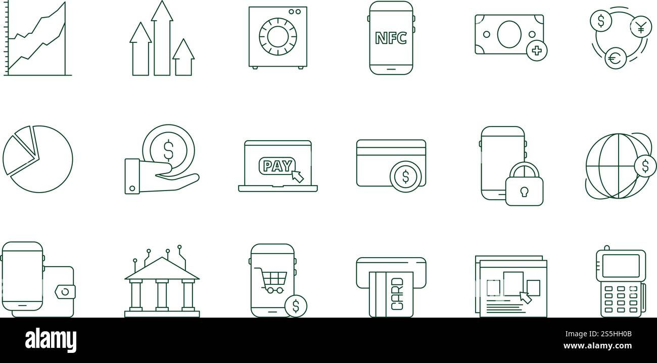 Online transaction icon. Internet banking safety money web transfer and ...