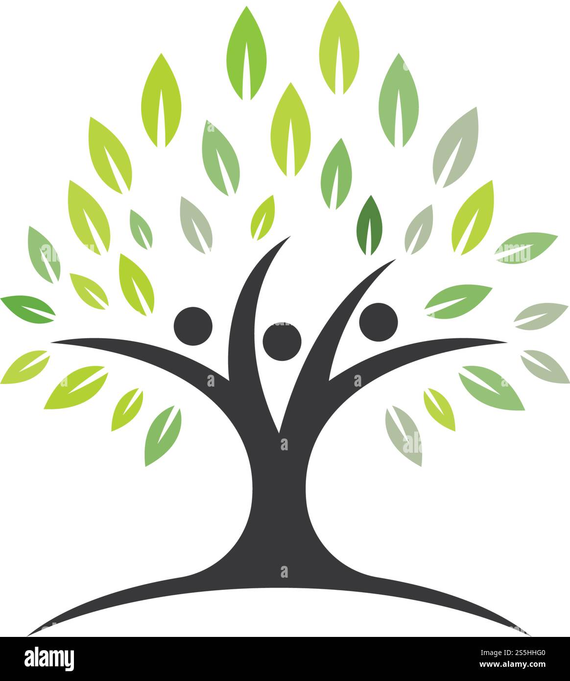family tree logo template vector illustration Stock Vector Image & Art ...