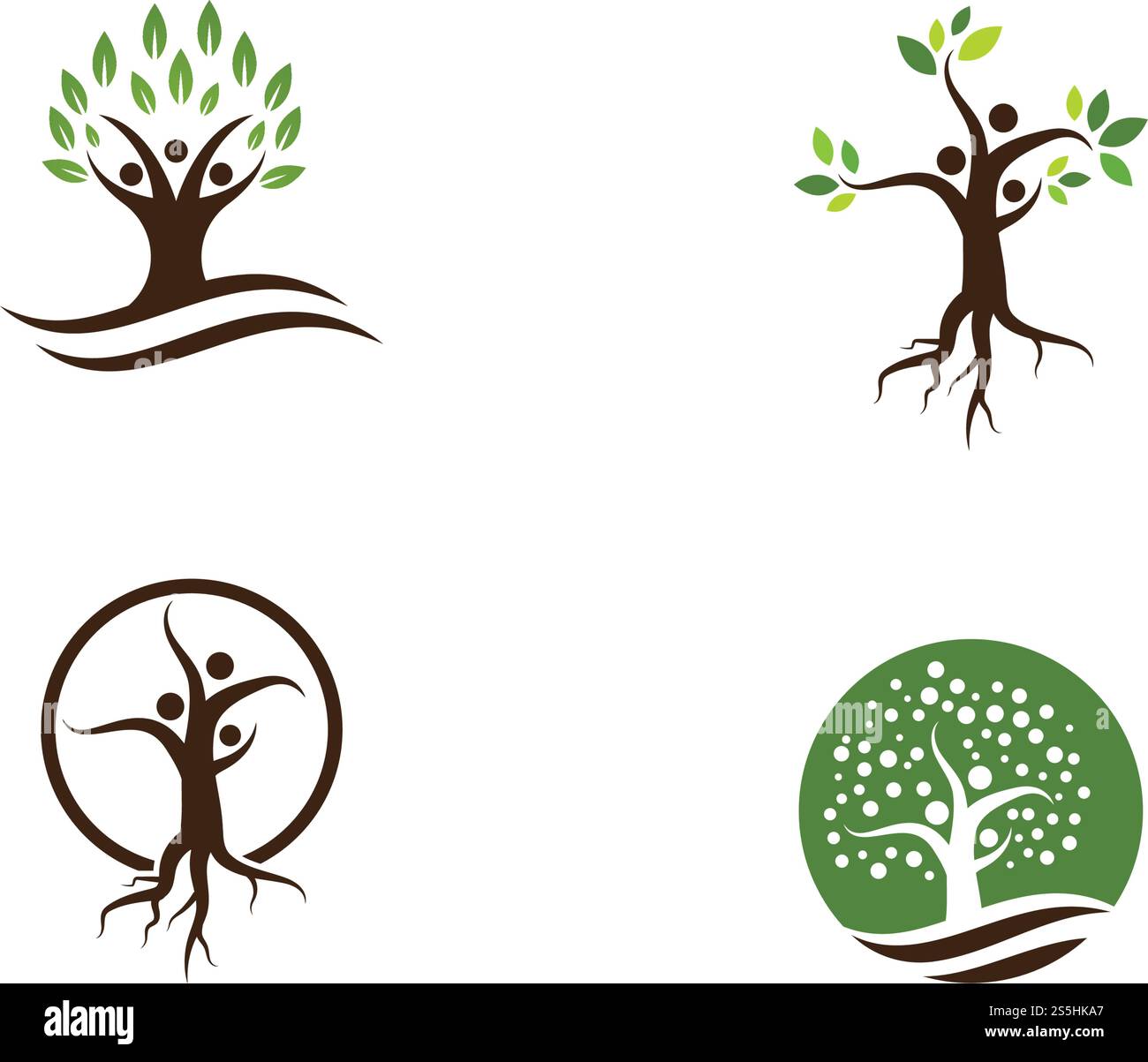 family tree logo template vector illustration Stock Vector Image & Art ...