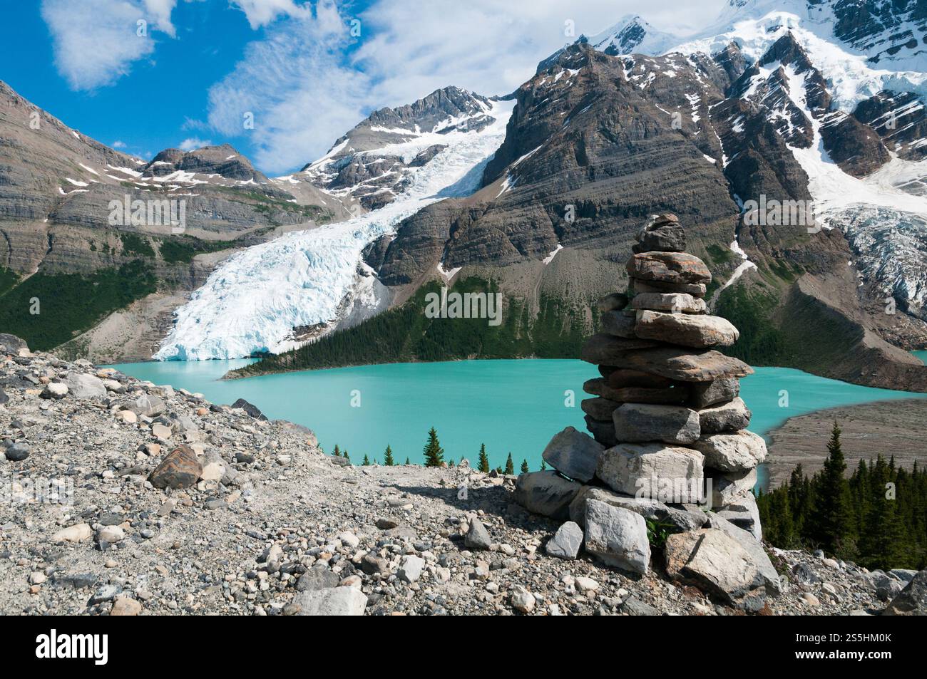 Berg Glacier, Berg Lake, Mount Robson Provincial Park, BC, Canada Stock ...