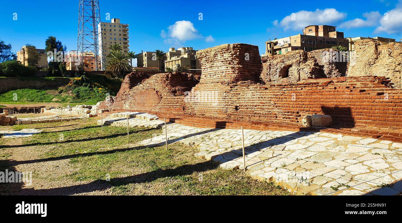 The Bath and cistern works built by the Roman settlers of hellenistic ...