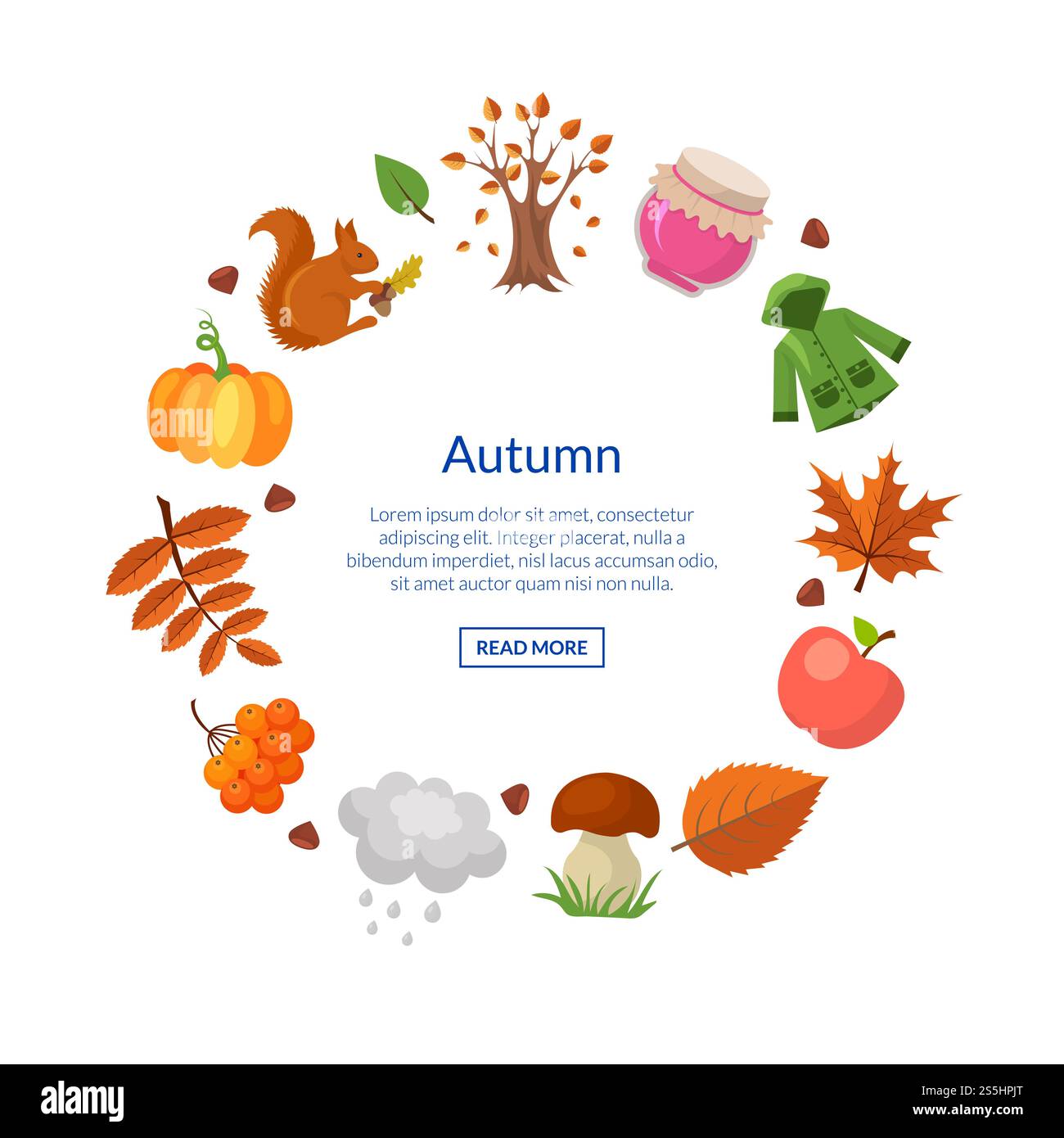 Autumn leaves in soft Stock Vector Images - Alamy