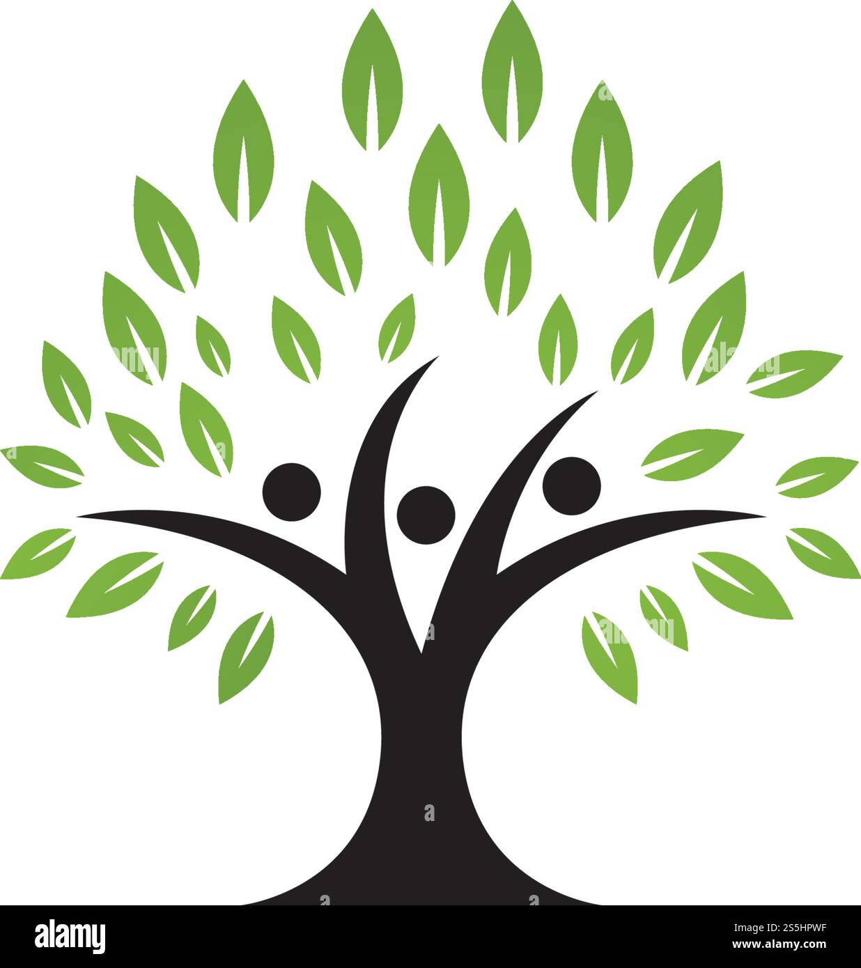 family tree logo template vector illustration Stock Vector Image & Art ...