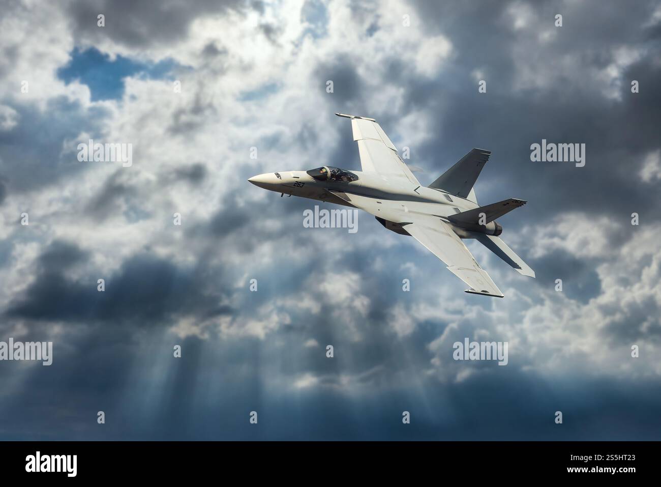 American fighter jet with dramatic sky Stock Photo - Alamy