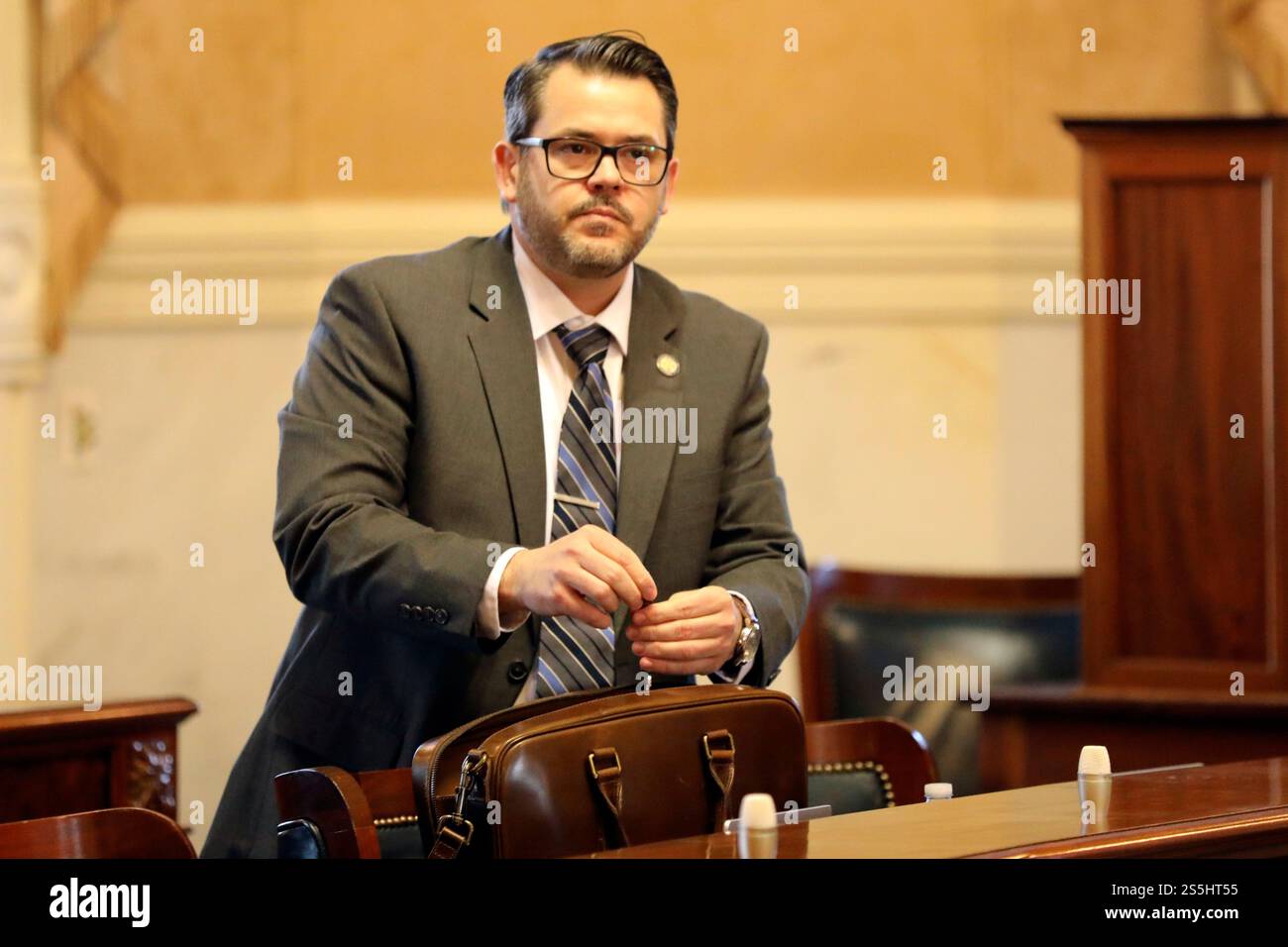 State Sen. Jeff Zell, R-Sumter, arrives for his first day in the Senate ...