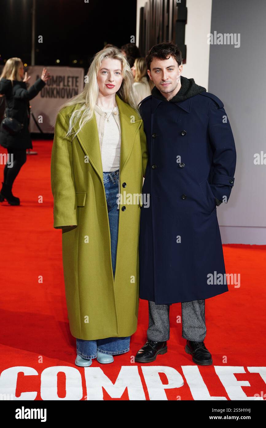 Anais Gallagher and Isaac Gryn attending the UK premiere of Complete ...