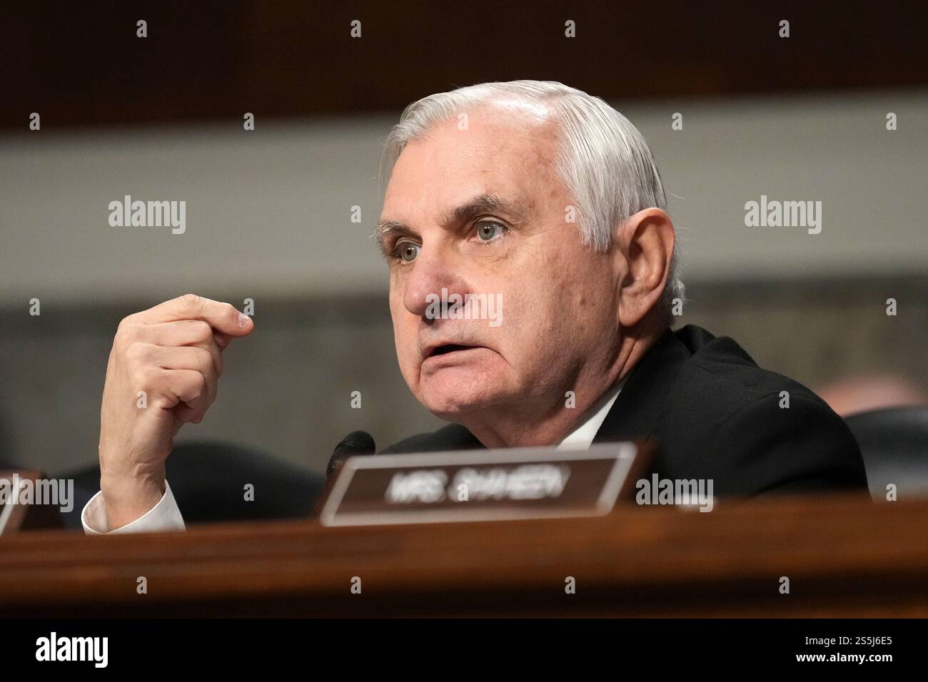 Sen. Jack Reed, D-R.I., speaks at the Senate Armed Services Committee ...