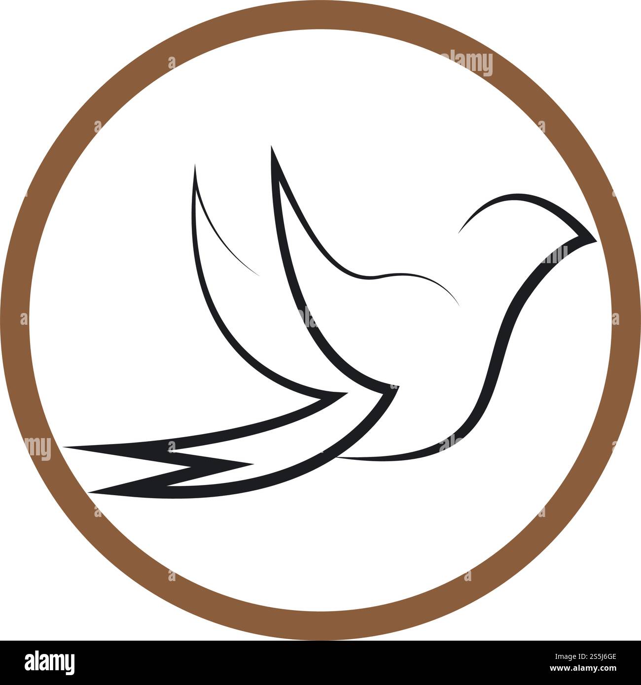 Bird wing Dove Logo Template vector illustration Stock Vector Image ...