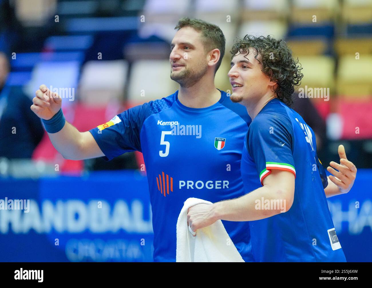 Herning, Denmark. 14th Jan, 2025. Handball: World Championship, Italy ...