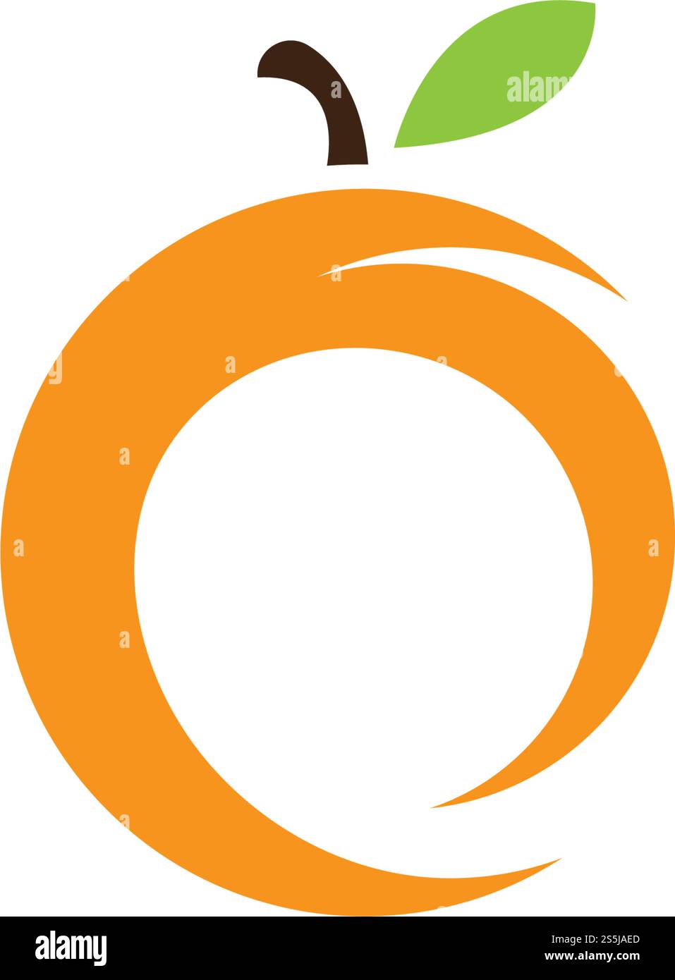 Orange logo design. Vector illustration Stock Vector Image & Art - Alamy