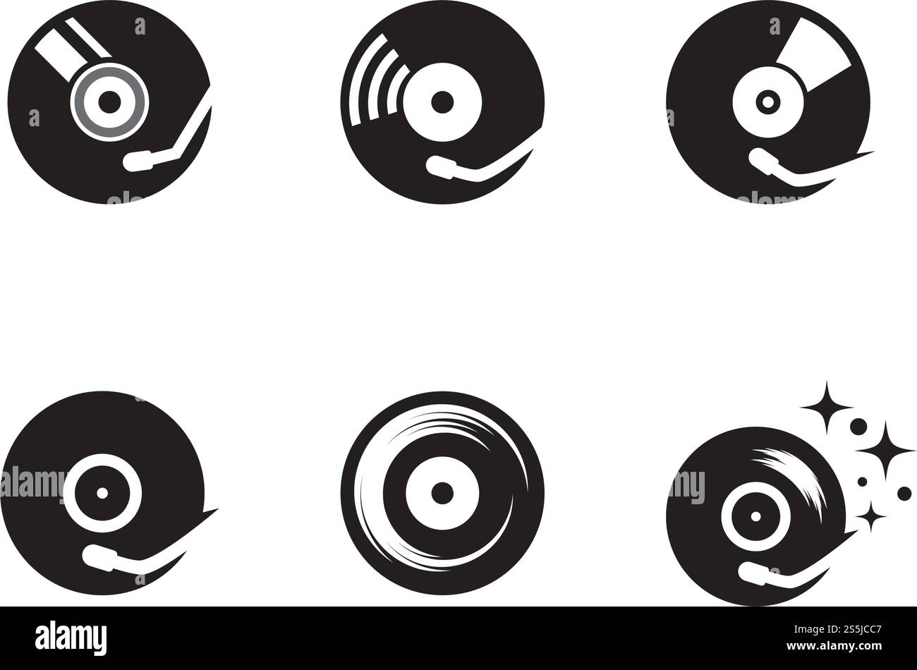Vinyl music record icon vector template Stock Vector Image & Art - Alamy