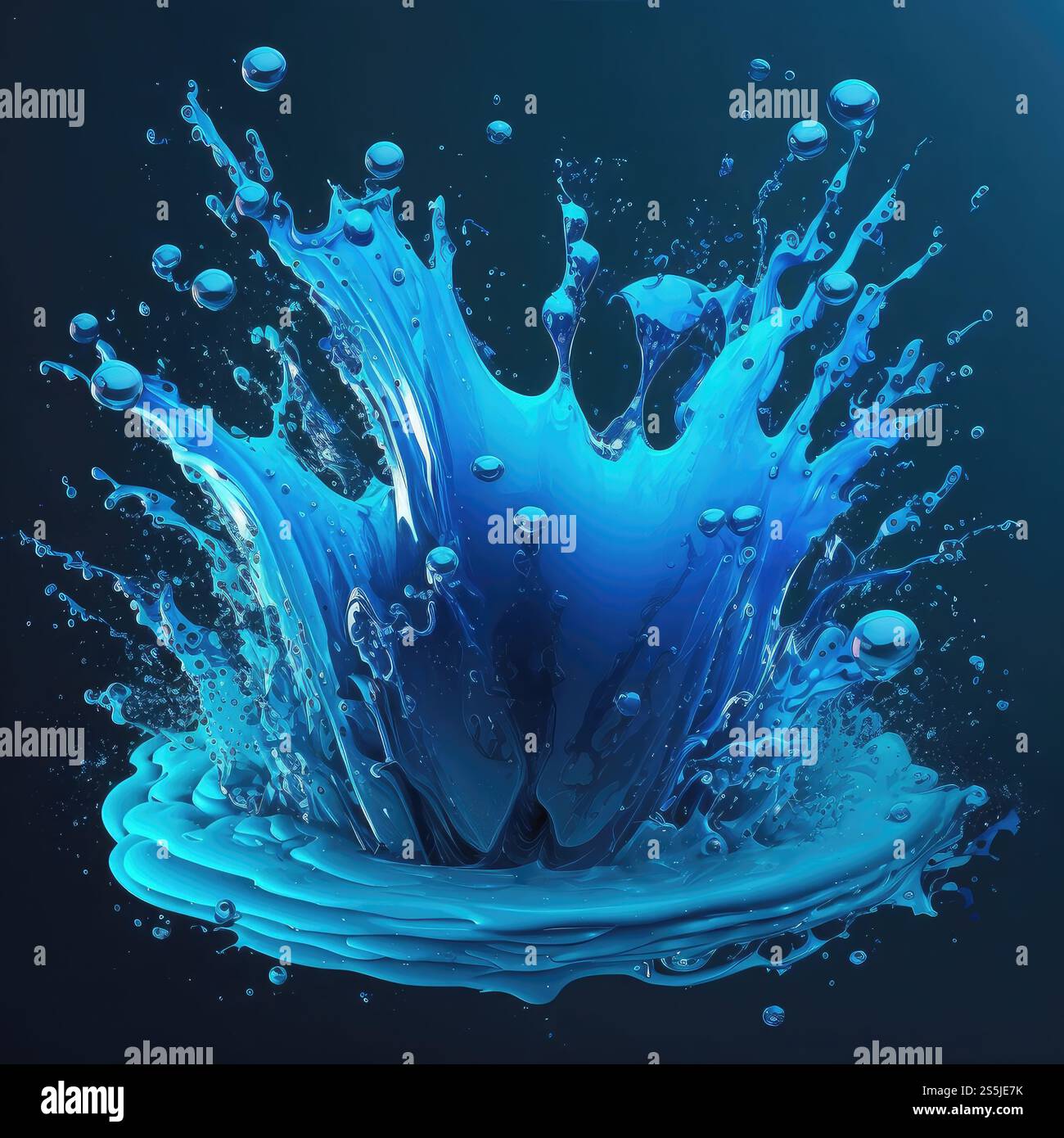 fx water splash vfx game ai generated. stream aqua, burst background ...