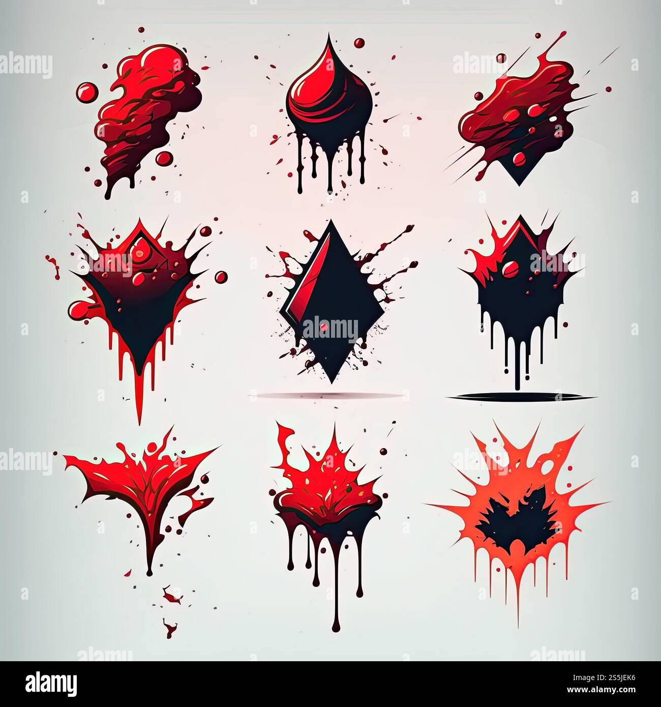 halloween blood splash vfx game ai generated. texture crime, spatter ...