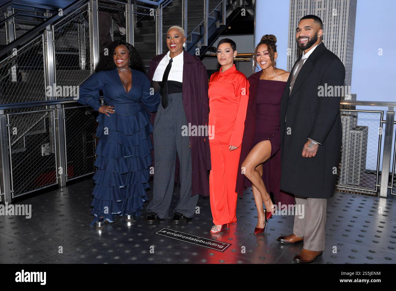 New York, USA. 14th Jan, 2025. (L-R) Shoniqua Shandai, Jerrie Johnson ...