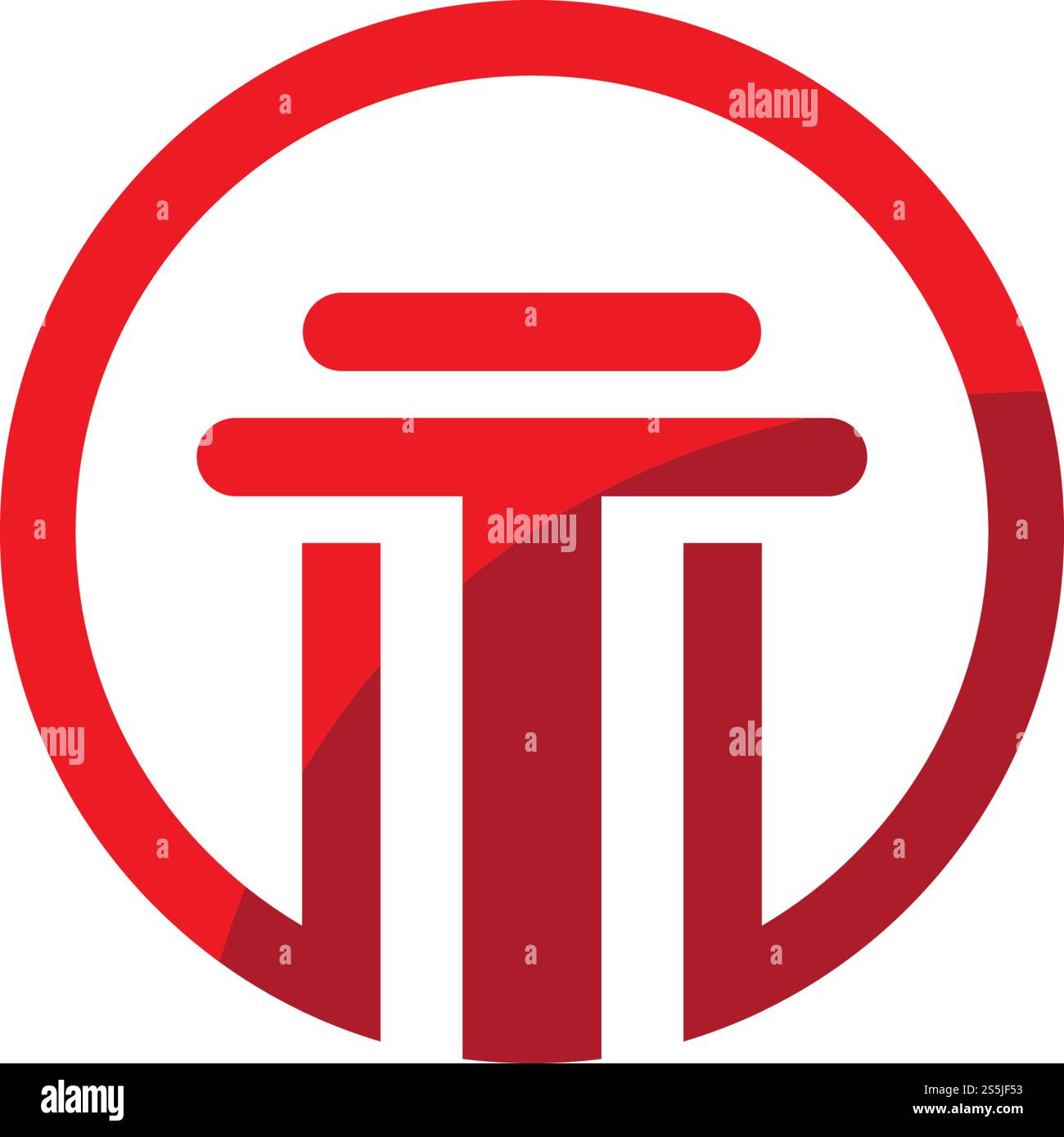 Pillar Logo vector Template Stock Vector Image & Art - Alamy