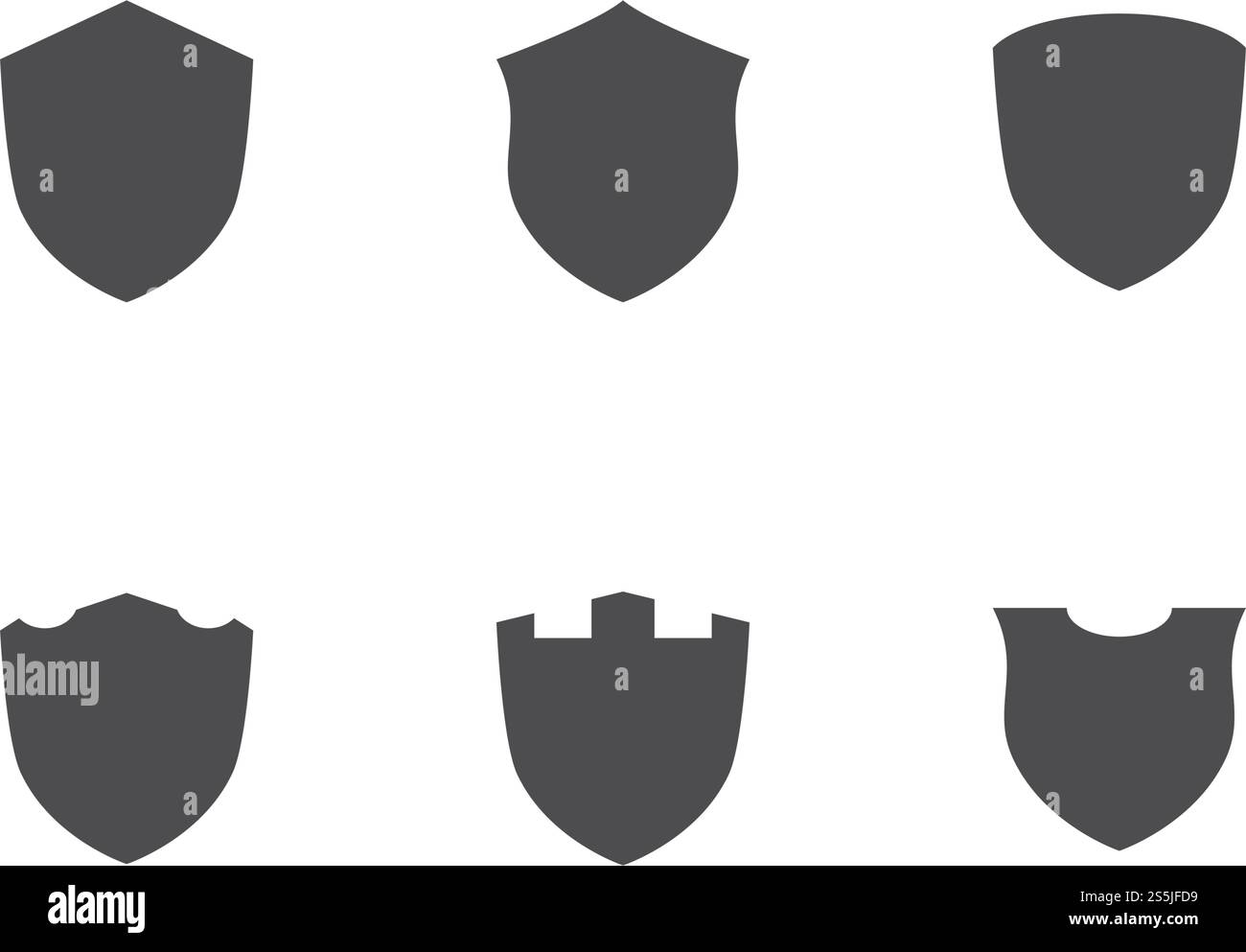 Shield symbol logo template vector illustration Stock Vector Image ...