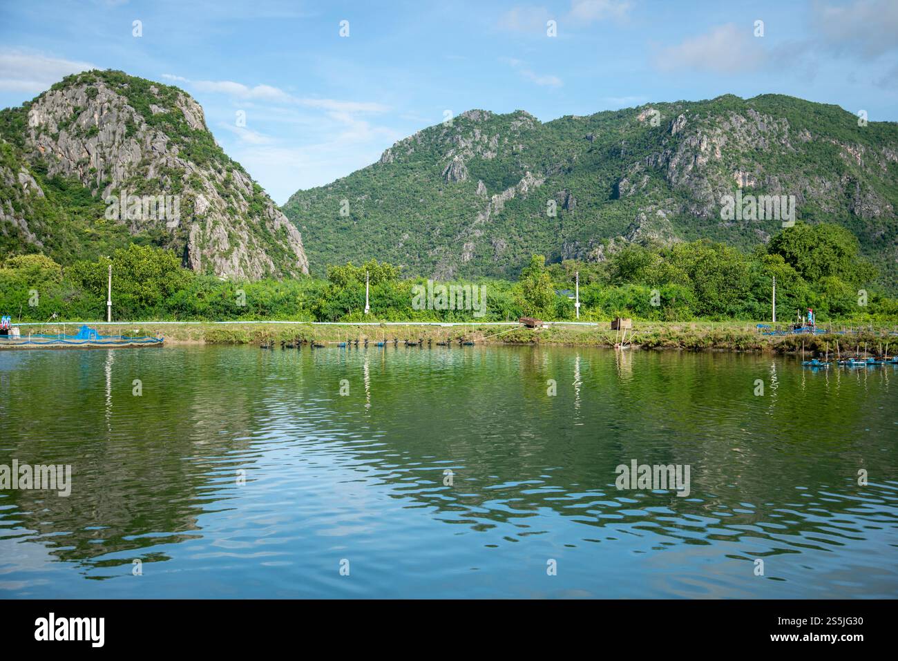 the Nature and Landscape at the Village of Khao Daeng at the Hat Sam ...
