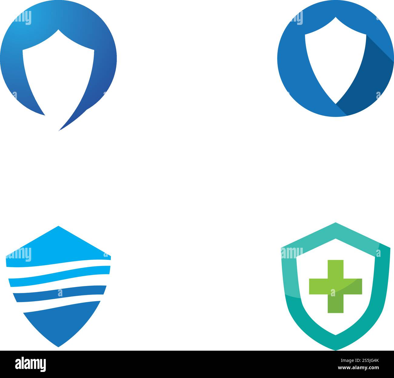 Shield symbol logo template vector illustration Stock Vector Image ...