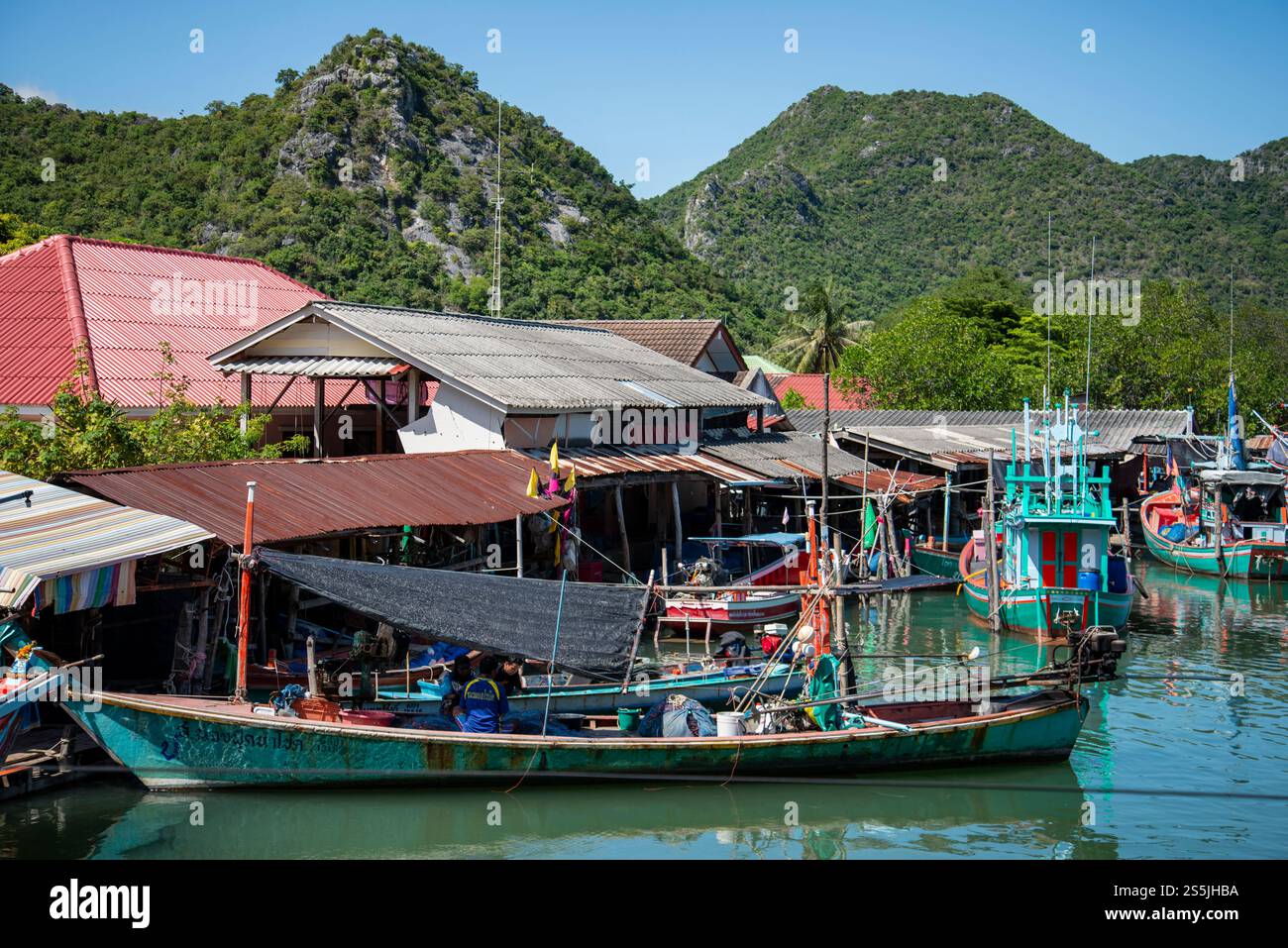 The Fishing Village of Bang Pu at Phraya Nakhon at Sam Roi Yot National ...