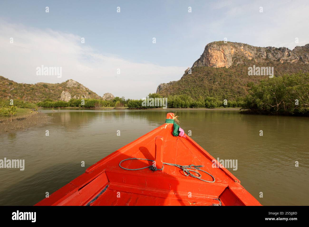 a Boat Tour in the Landscape with river Klong Khao Daeng at the Village ...