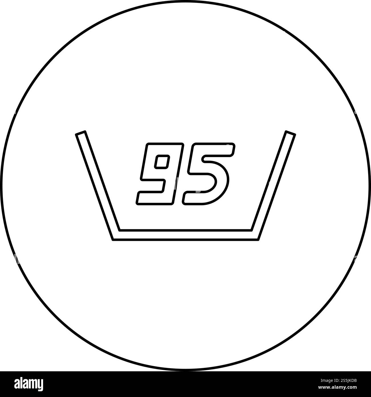 Wash in very hot water boiling temperature Clothes care symbols Washing ...