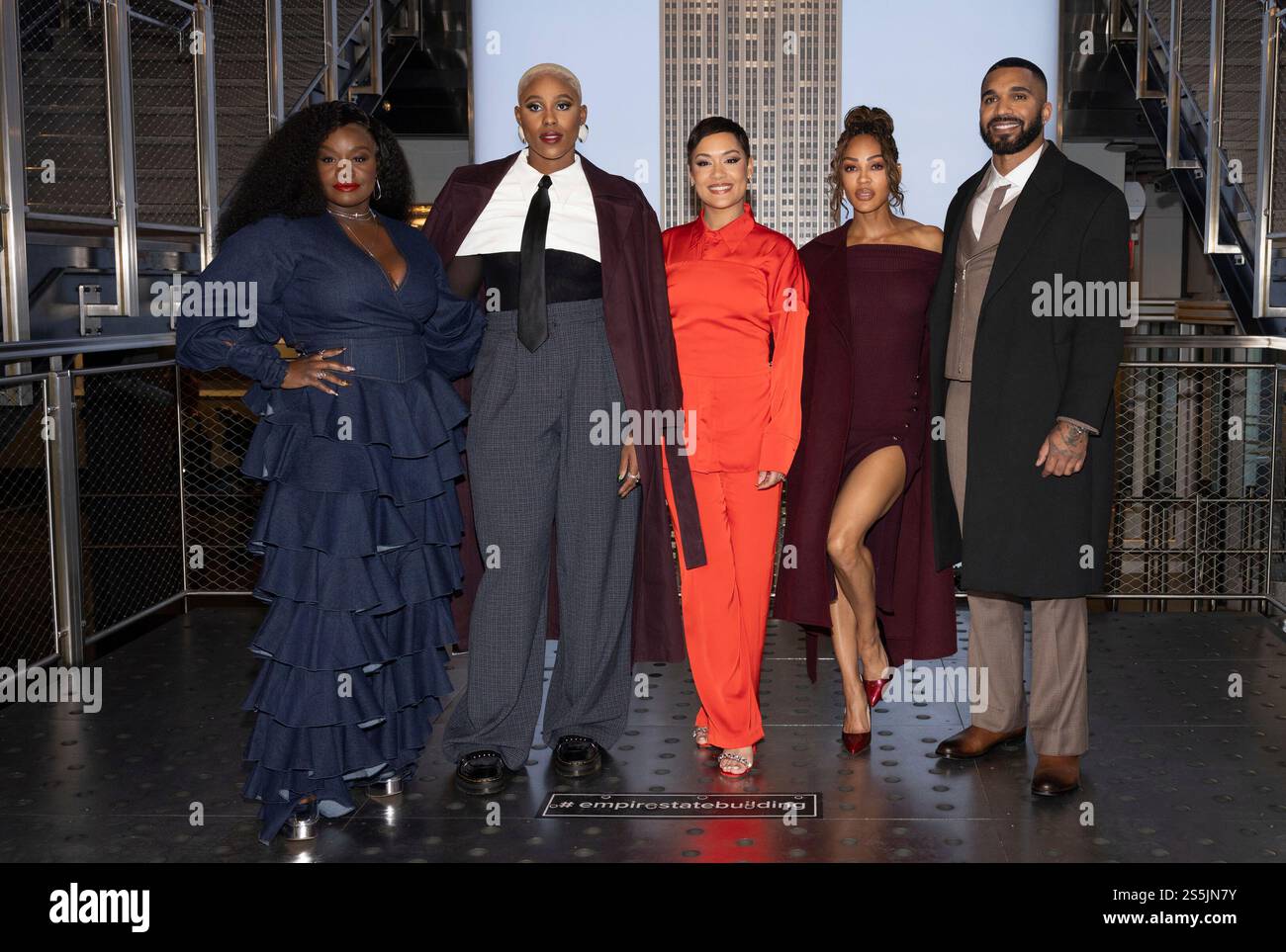 Shoniqua Shandai, from left, Jerrie Johnson, Grace Byers, Meagan Good ...